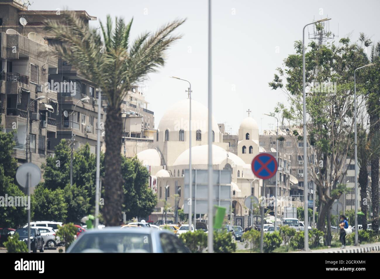CAIRO, EGYPT - Jun 06, 2021: The typical street culture in Egypt with ...