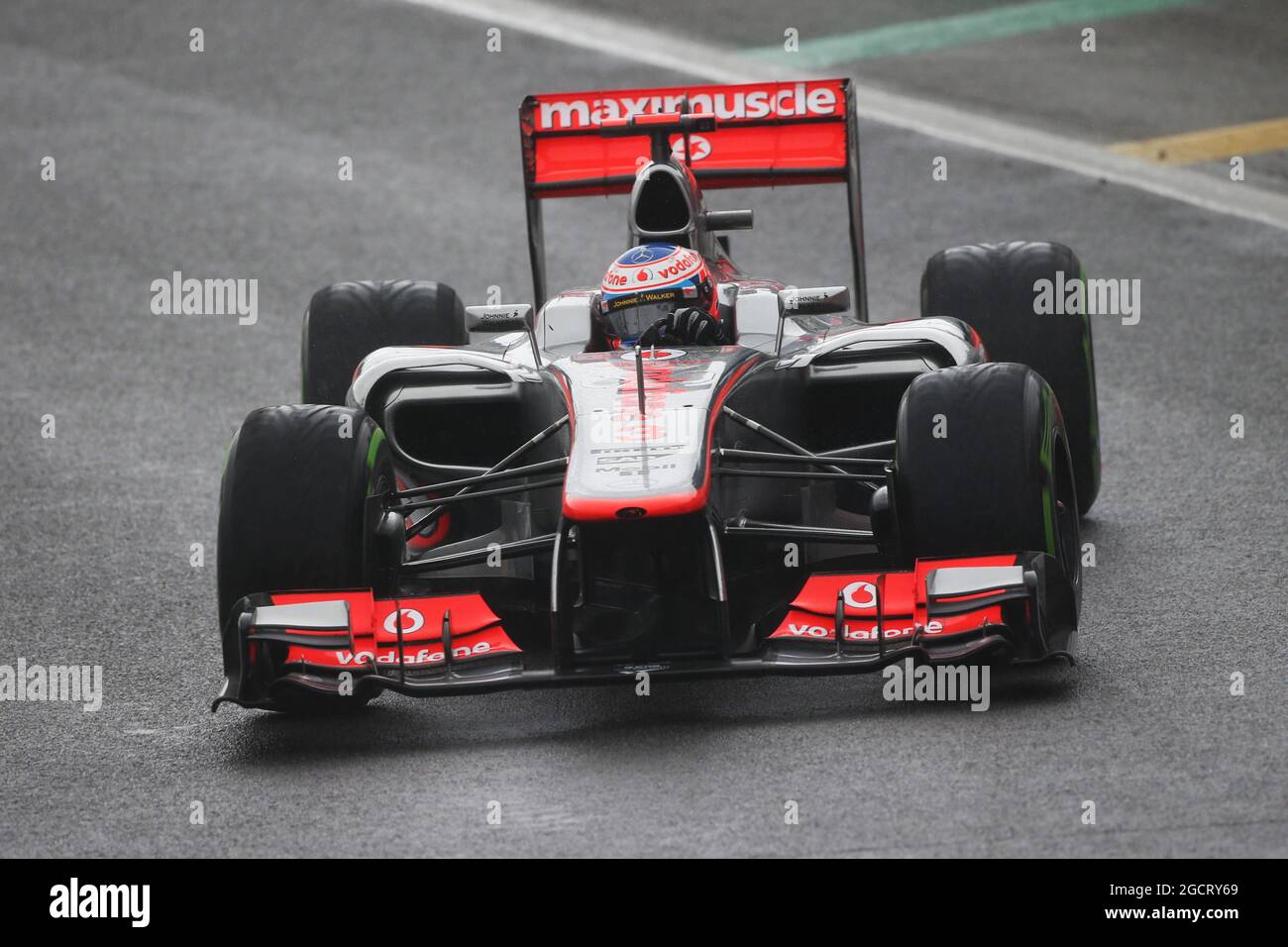 Race winner Jenson Button (GBR) McLaren MP4/27. Brazilian Grand Prix ...