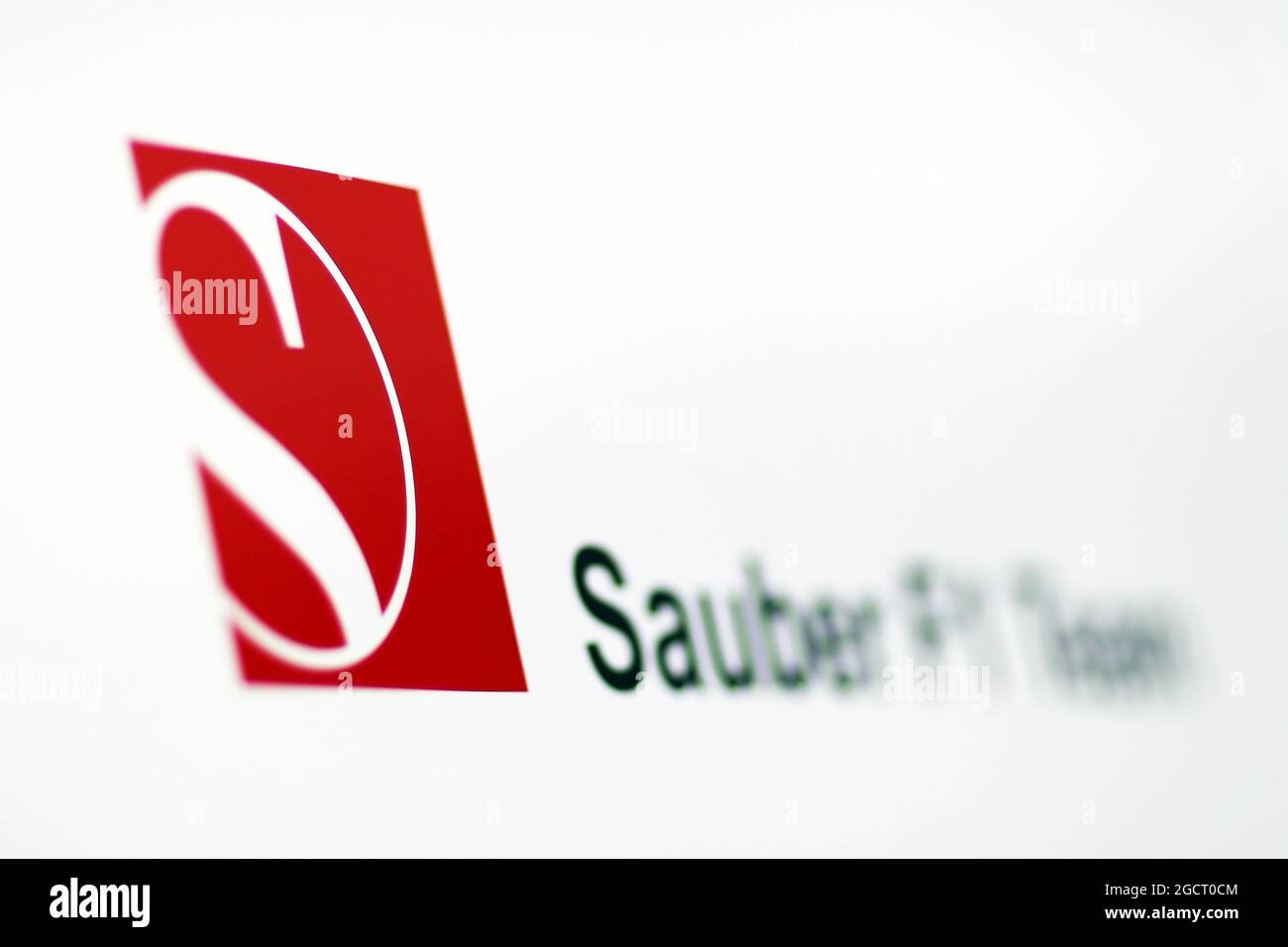 Sauber logo. Formula One Testing, Day Two, Friday 1st March 2013 ...