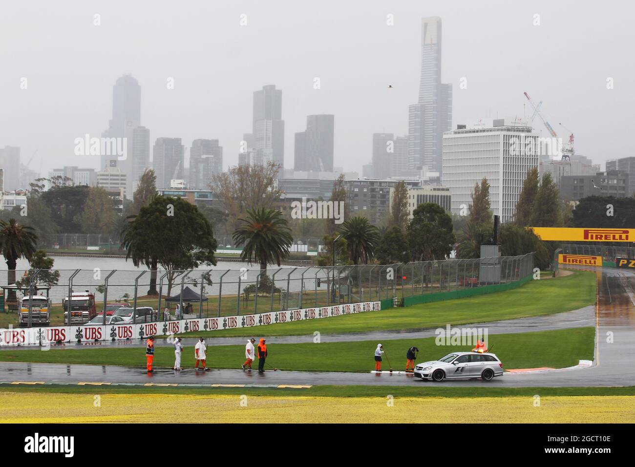 Alan Van Der Merwe (RSA) FIA Medical Car Driver passes marshals ...