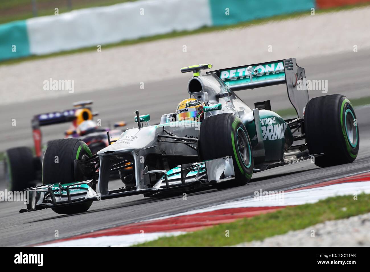 Mercedes amg f1 w04 leads sebastian vettel hi-res stock photography and ...