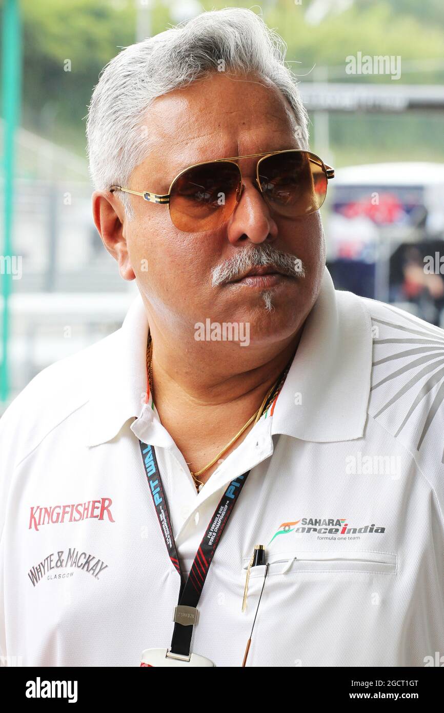 Dr. Vijay Mallya (IND) Sahara Force India F1 Team Owner. Malaysian ...