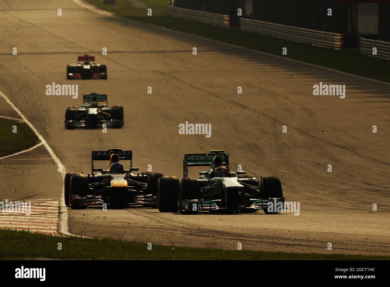 Mercedes amg f1 w04 leads sebastian vettel hi-res stock photography and ...