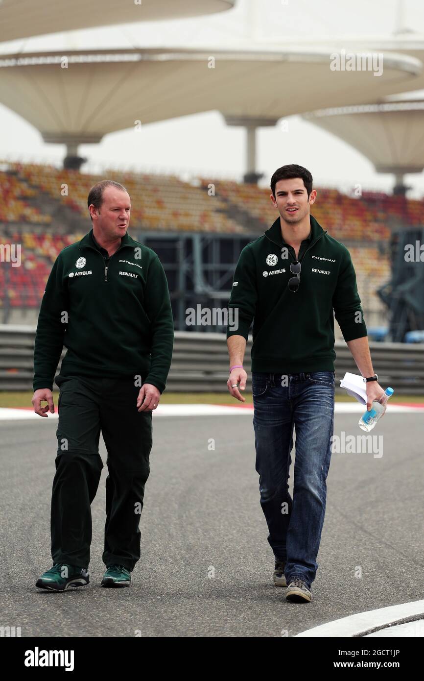 Caterham f1 reserve driver walks circuit hi-res stock photography and ...