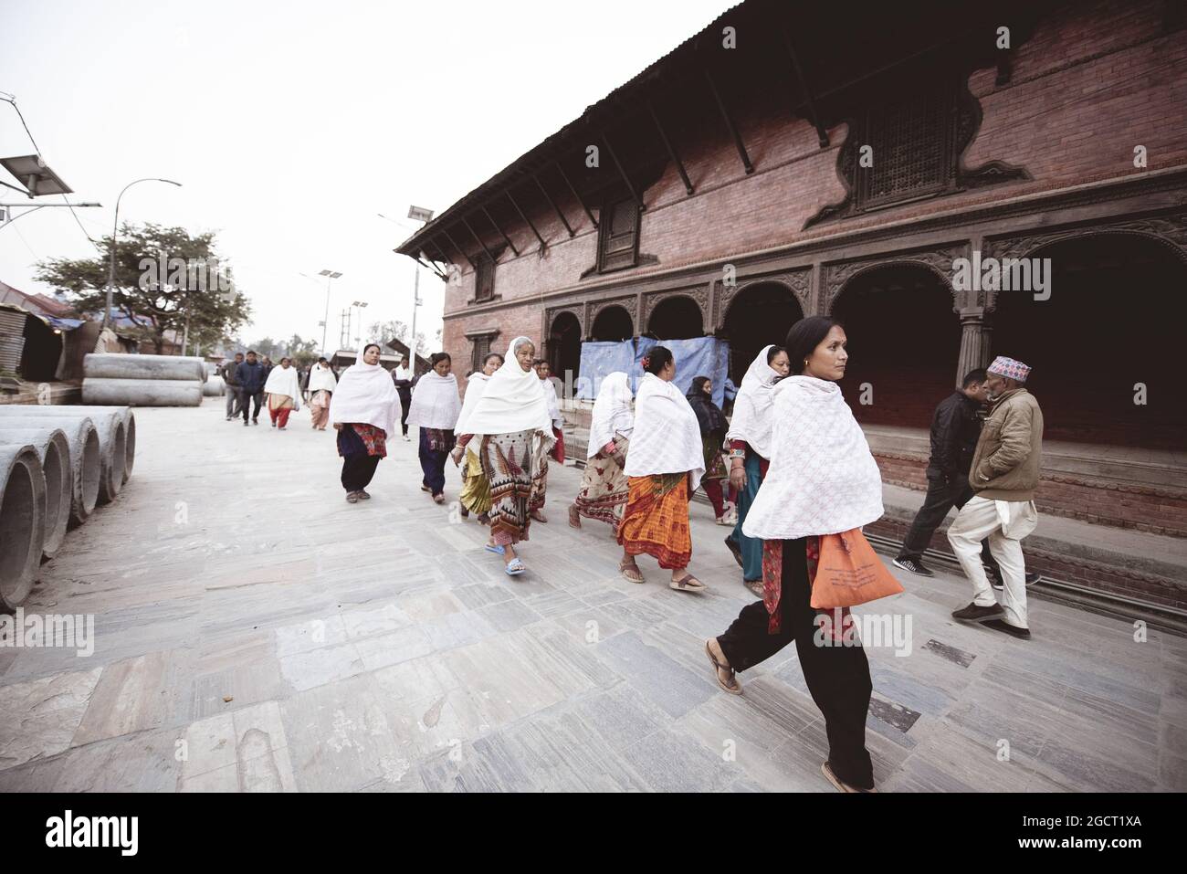 KATHMANDU, NEPAL - Jun 01, 2019: The Nepal Hindu temple worship ...