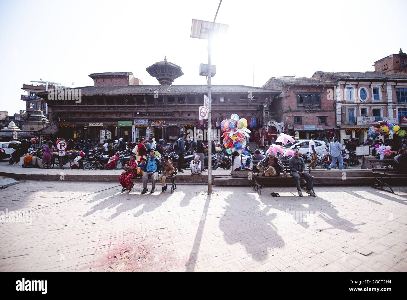 KATHMANDU, NEPAL - Jun 01, 2019: The Nepal Hindu temple worship ...