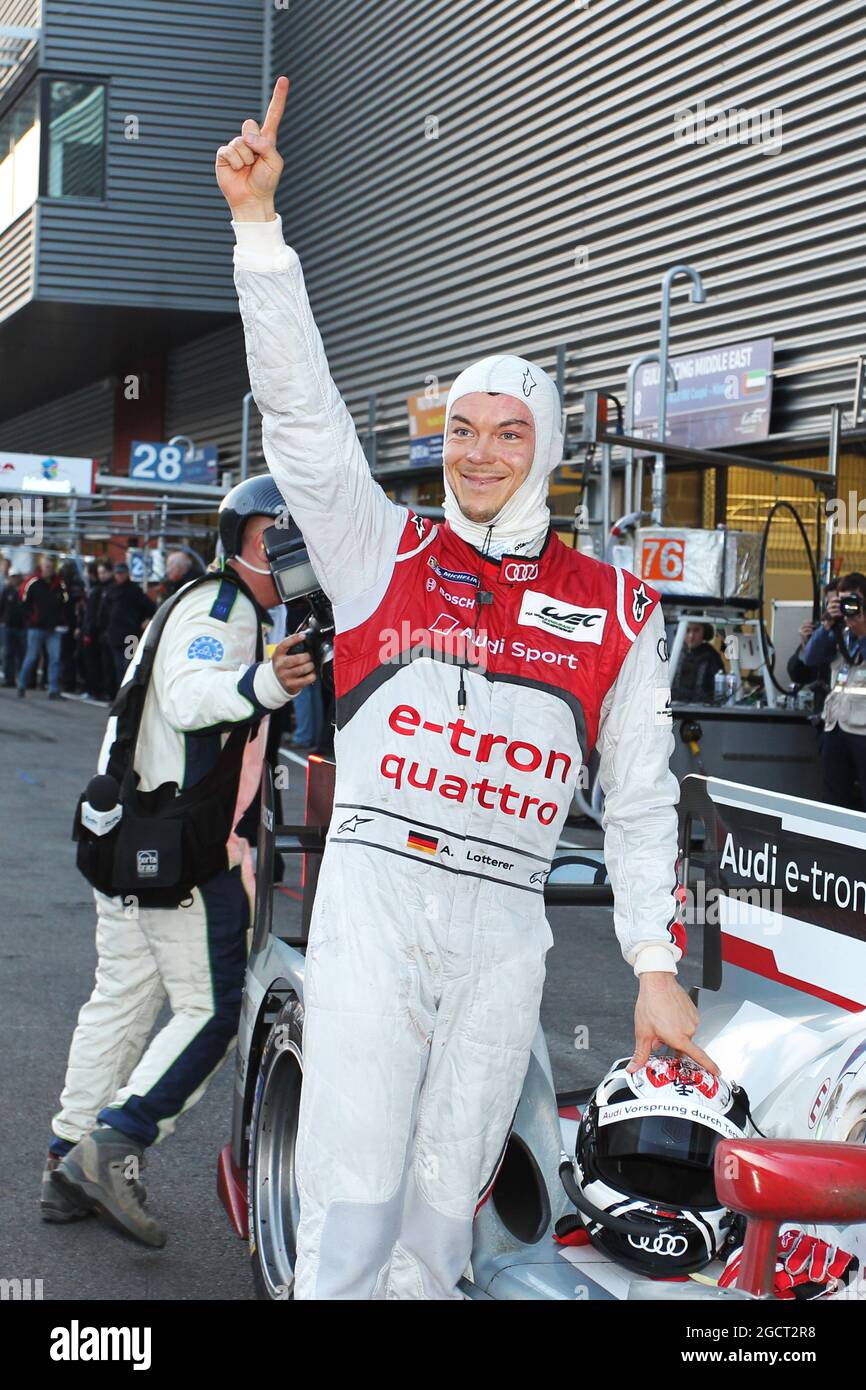 Race winner Andre Lotterer (GER)Audi Sport Team Joest, Audi R18 e-tron ...