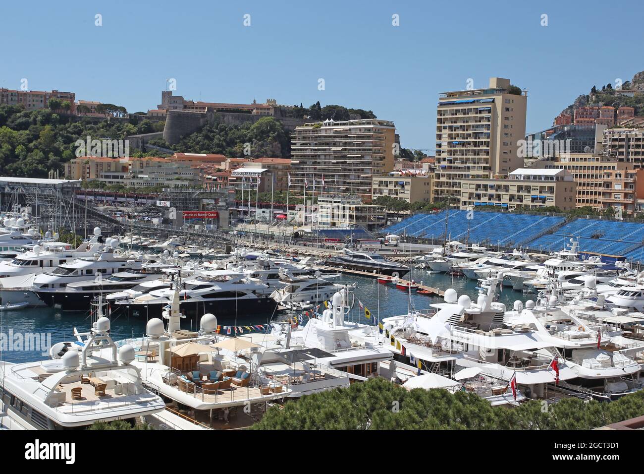 Boats in the harbour. Monaco Grand Prix, Wednesday 22nd May 2013. Monte ...