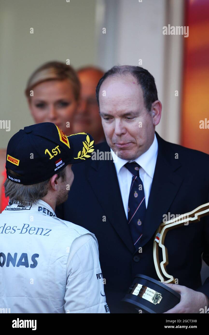 Mercedes amg f1 hsh prince albert of monaco hi-res stock photography ...