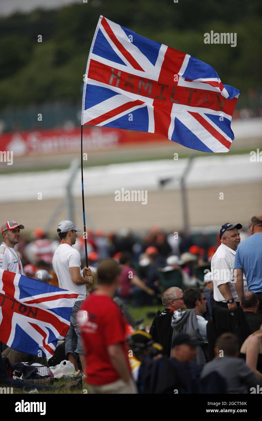 Lewis hamilton flag hi-res stock photography and images - Alamy