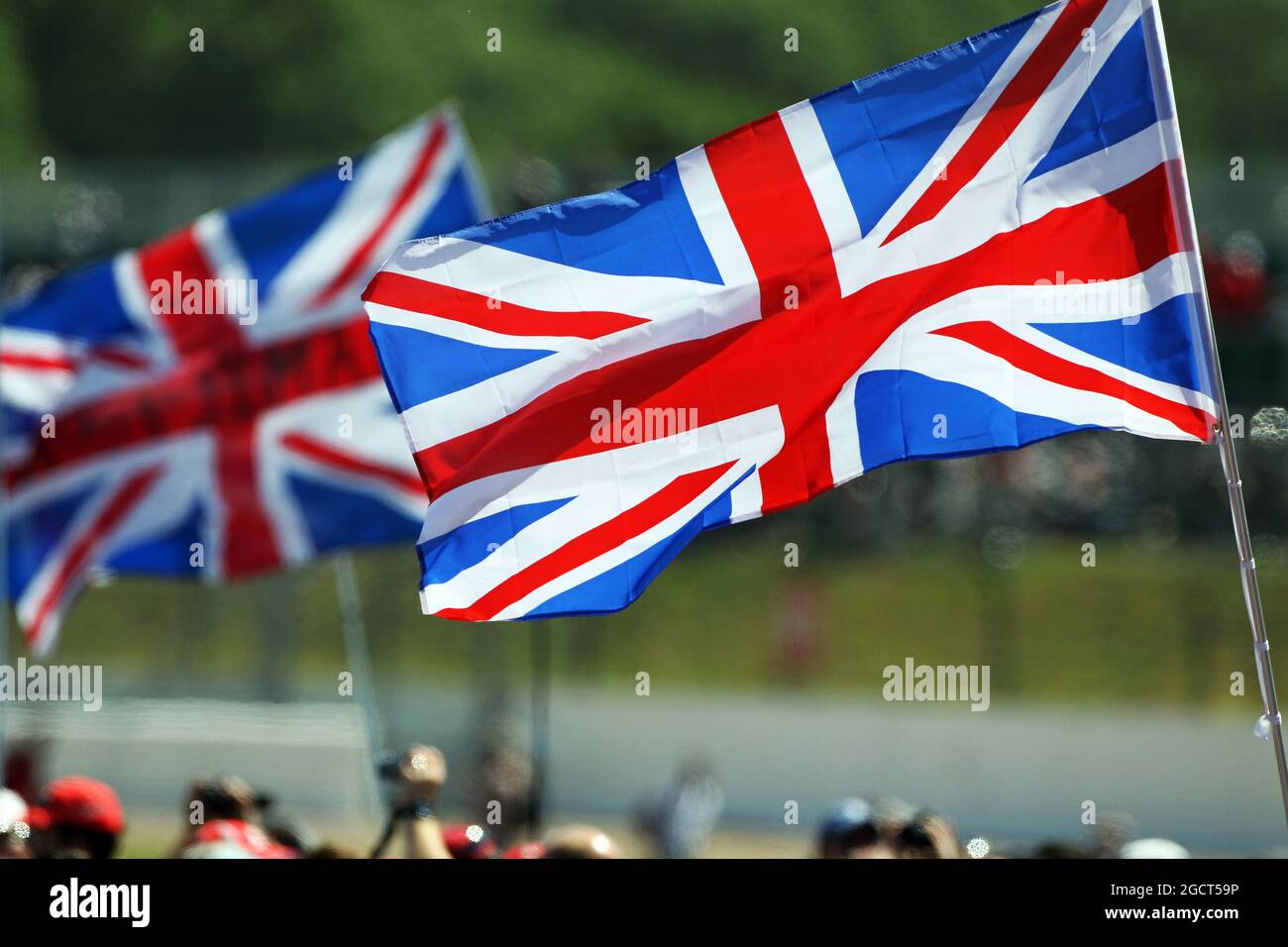 Flags. British Grand Prix, Sunday 30th June 2013. Silverstone, England ...