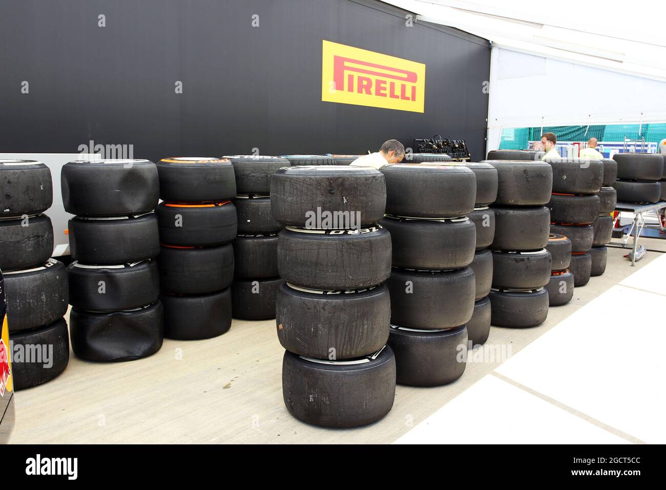 Used Pirelli tyres. British Grand Prix, Sunday 30th June 2013 ...