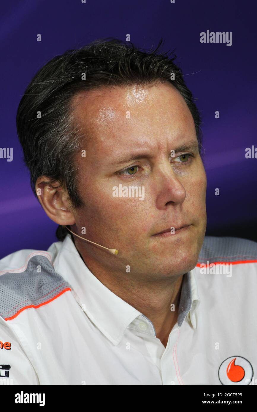 Sam Michael (AUS) McLaren Sporting Director in the FIA Press Conference ...