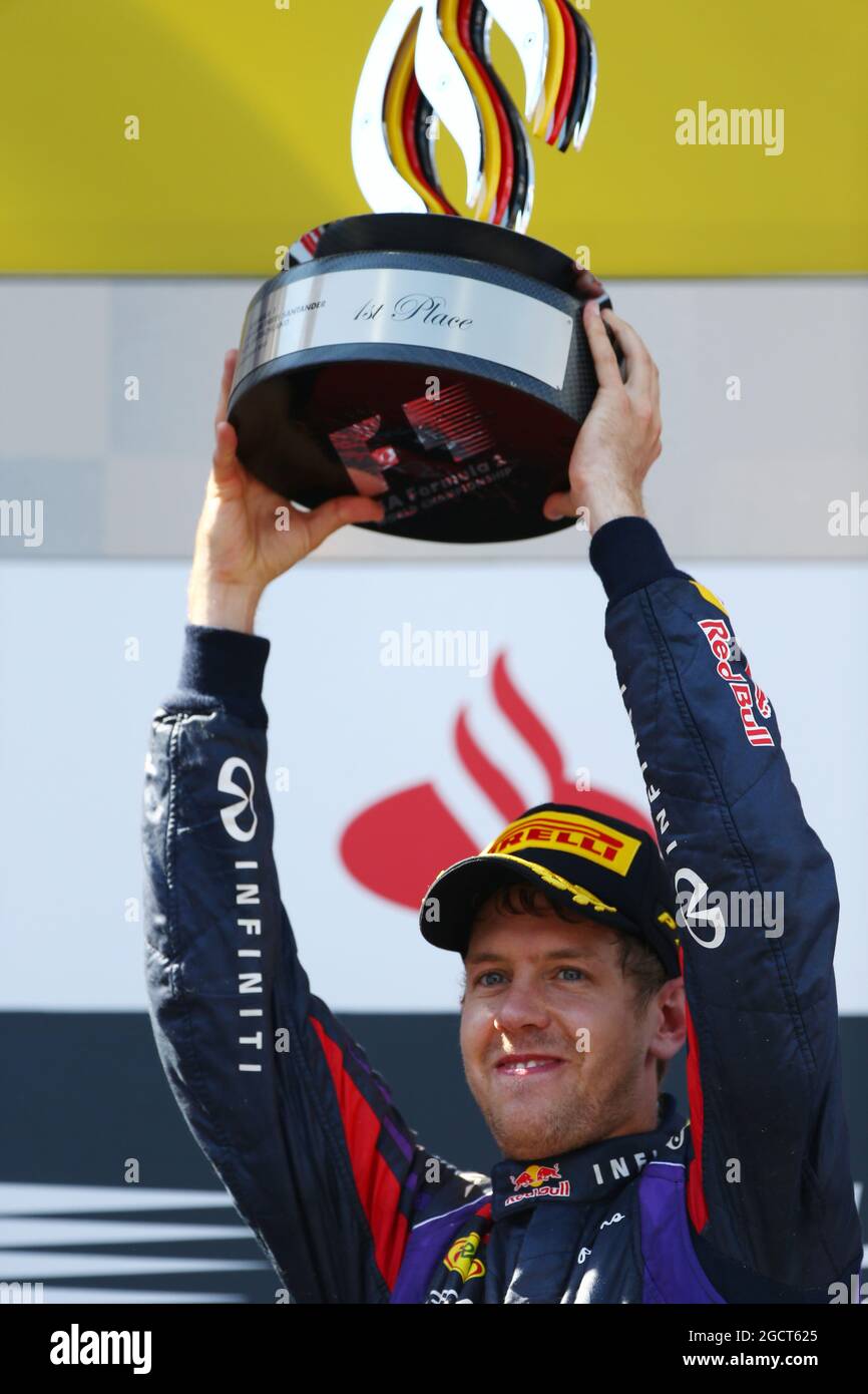 Red bull racing rb9 celebrates on podium hi-res stock photography and ...