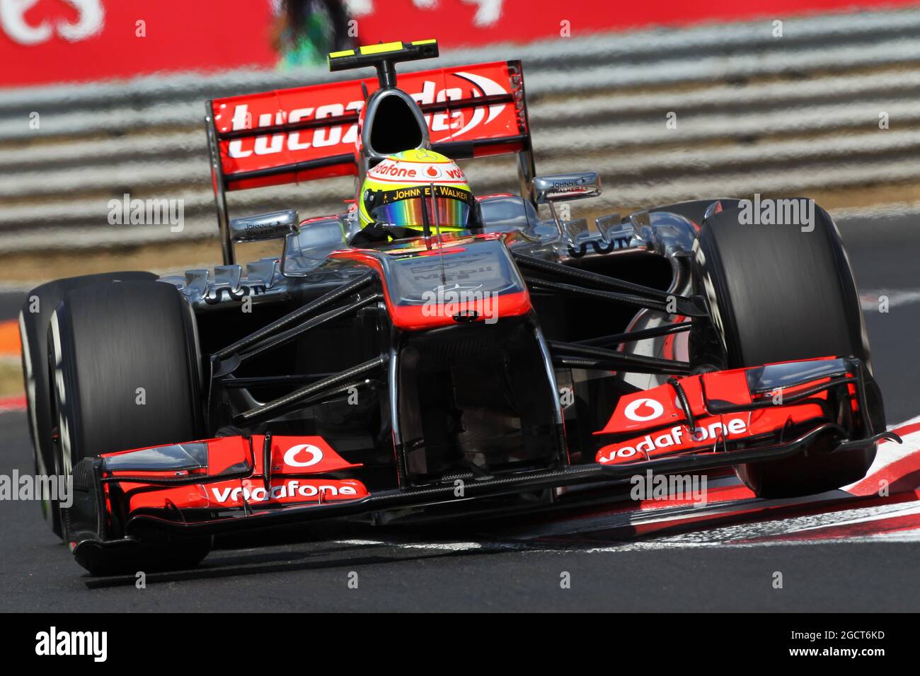Sergio Perez (MEX) McLaren MP4-28. Hungarian Grand Prix, Friday 26th ...