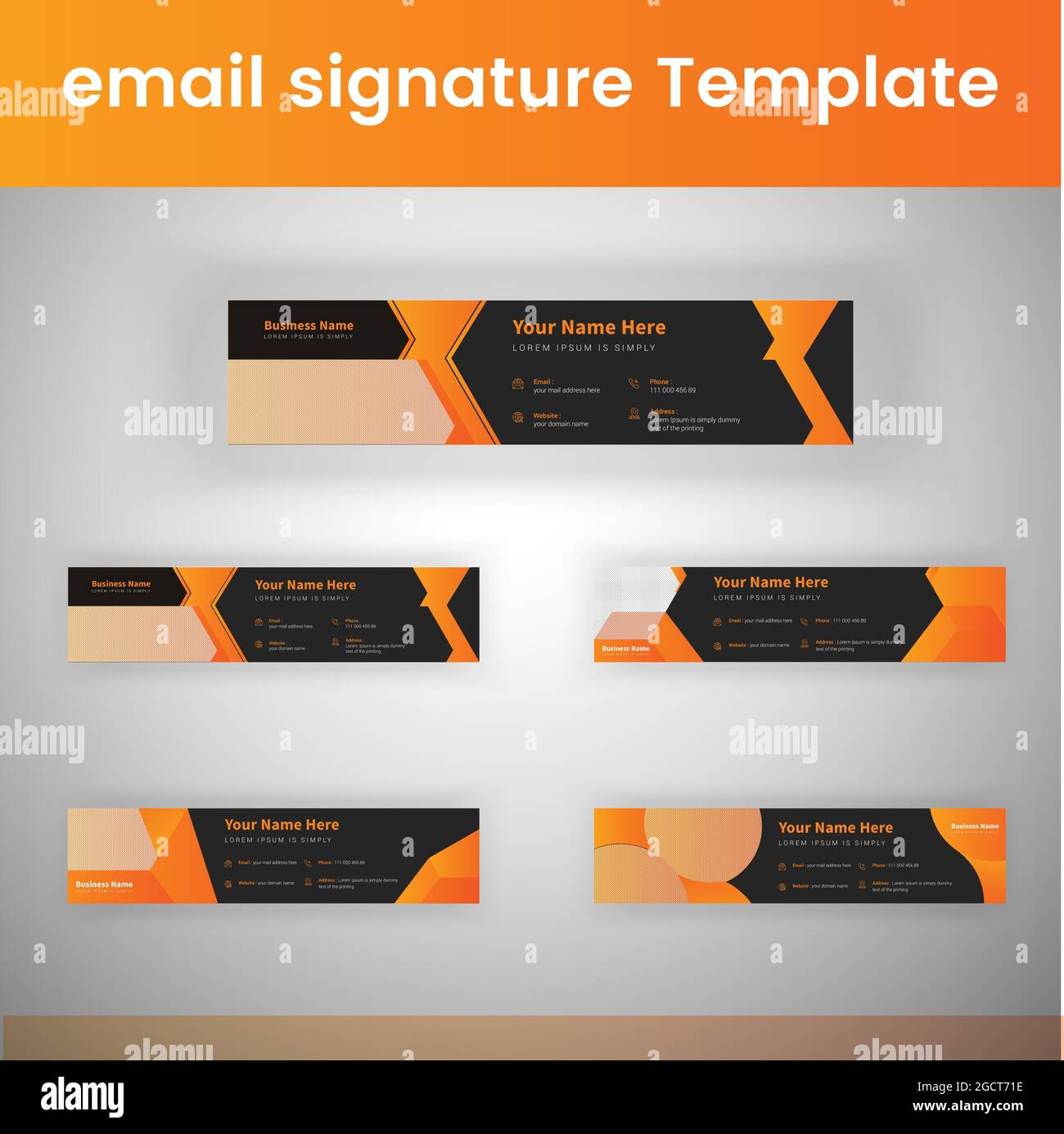 How to design email signature hi-res stock photography and images - Alamy