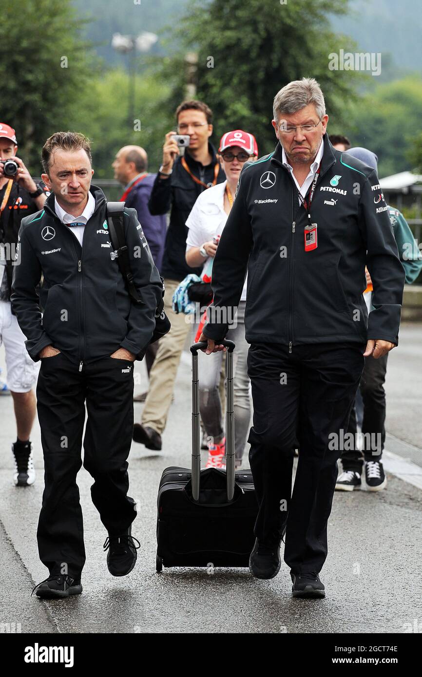 Mercedes amg f1 executive director technical ross brawn hi-res stock ...