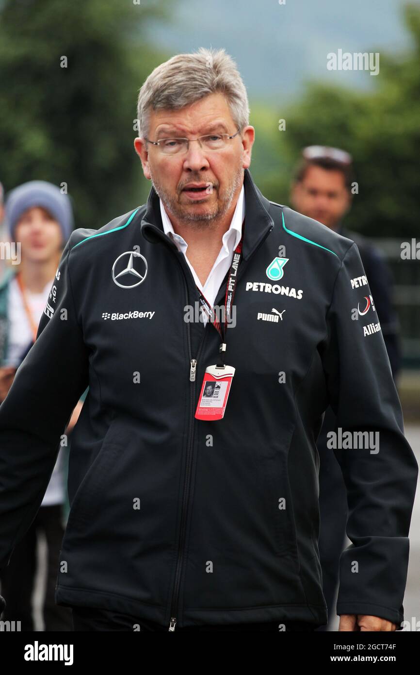 Ross Brawn (GBR) Mercedes AMG F1 Team Principal. Belgian Grand Prix ...