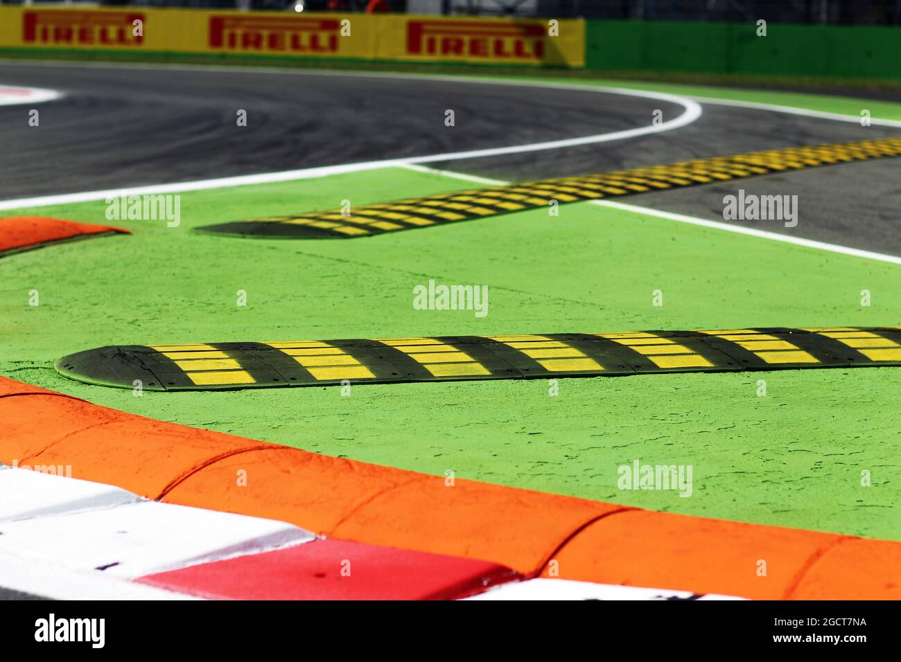 Speed bumps on circuit hi-res stock photography and images - Alamy
