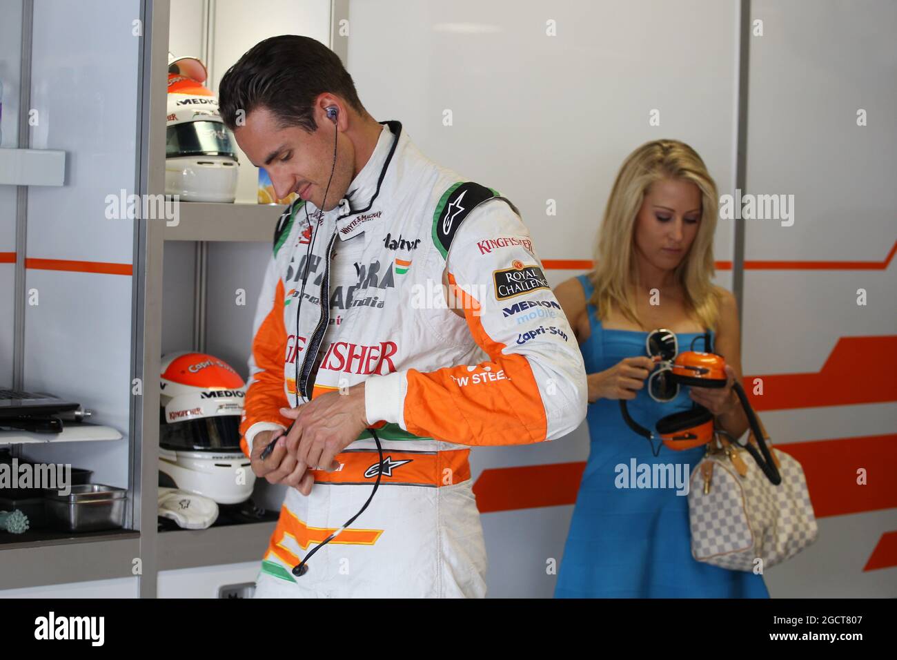 Sahara force india f1 girlfriend jennifer becks hi-res stock ...