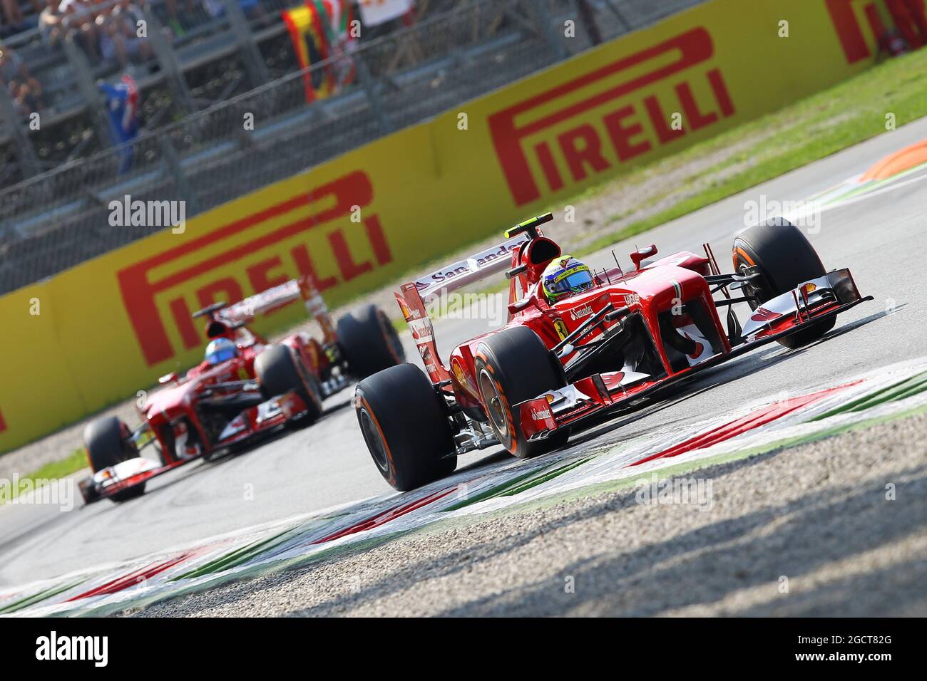 Ferrari f138 leads fernando alonso hi-res stock photography and images ...