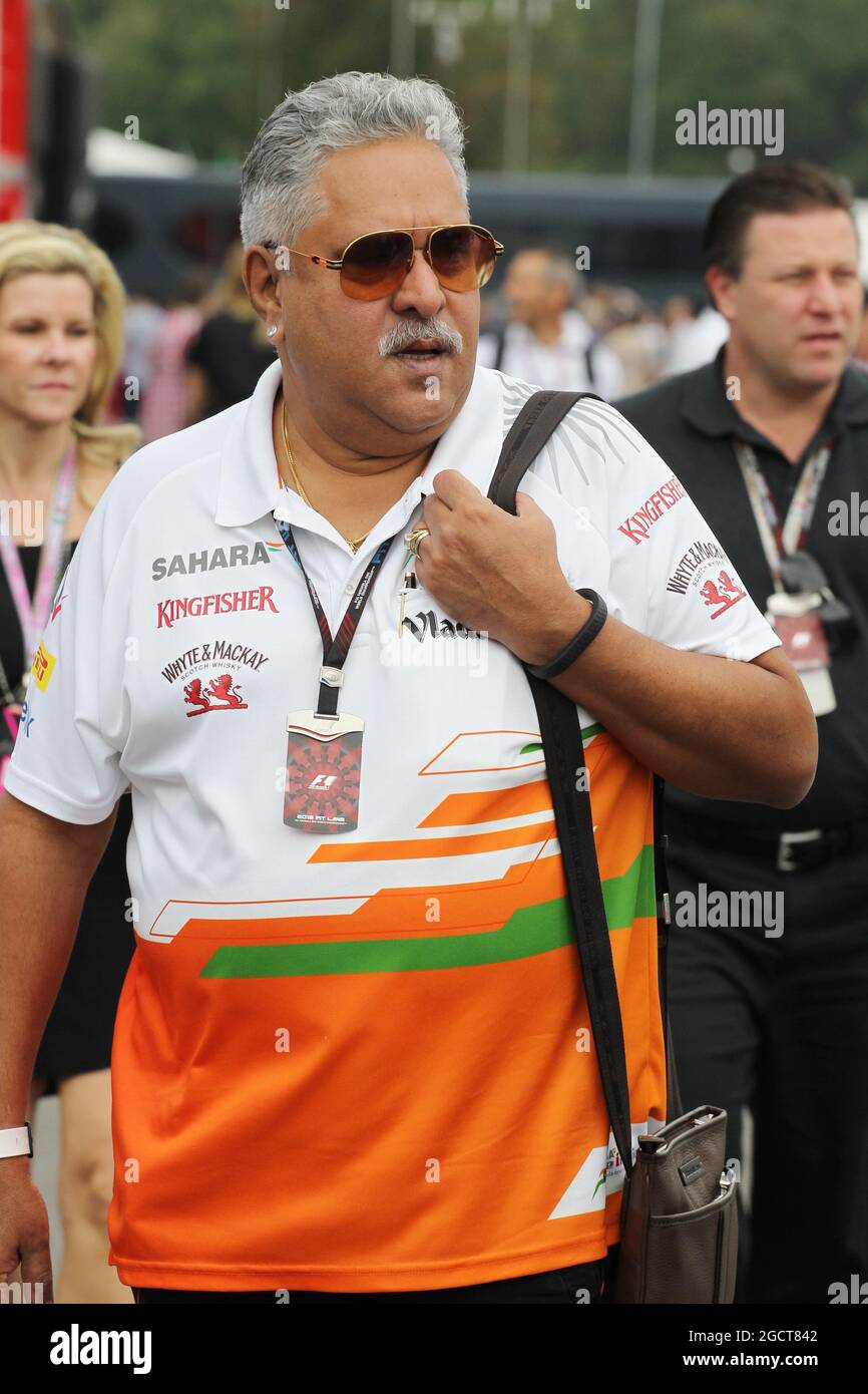 Dr. Vijay Mallya (IND) Sahara Force India F1 Team Owner. Italian Grand ...