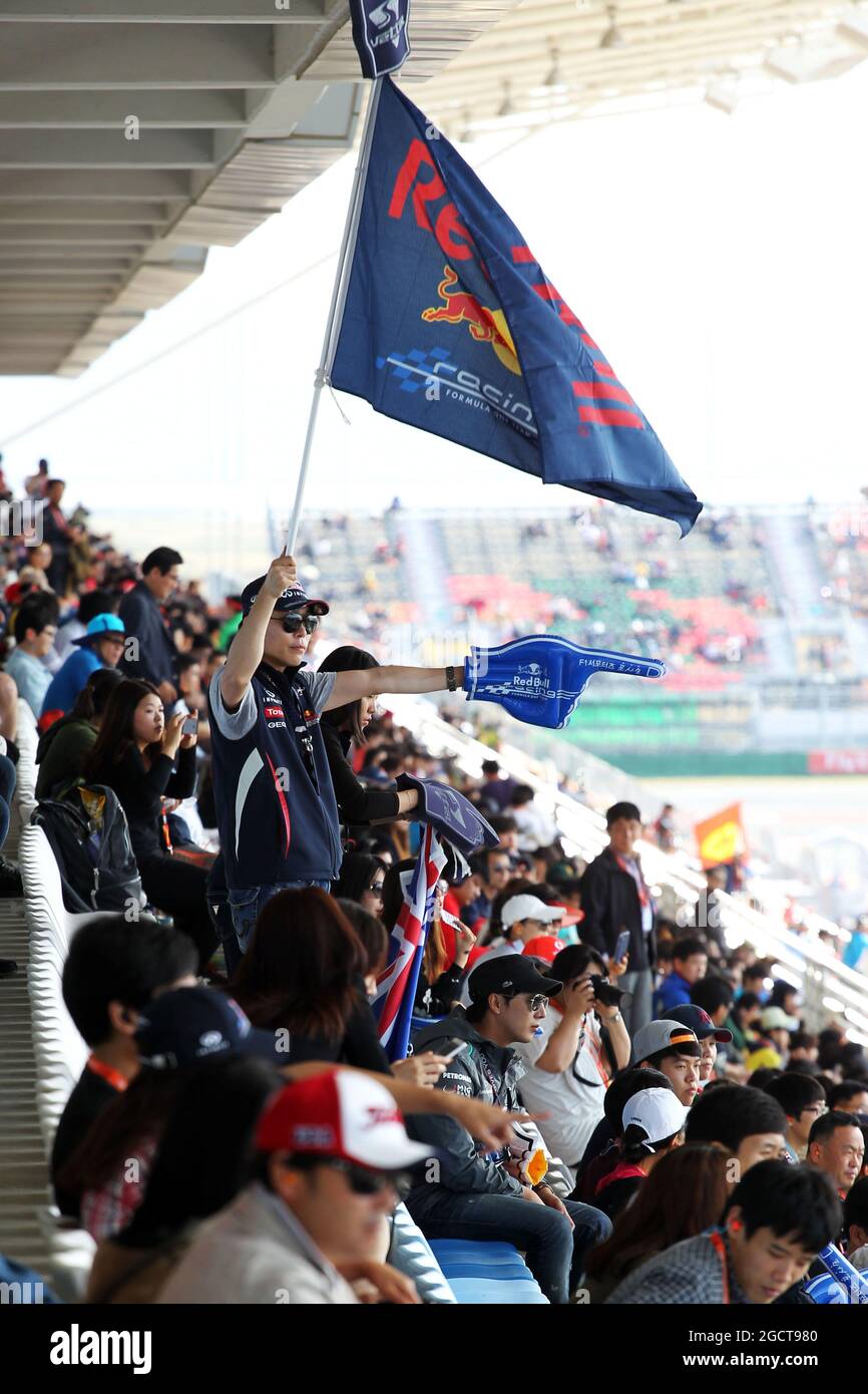 Red Bull Racing fans. Korean Grand Prix, Saturday 5th October 2013 ...