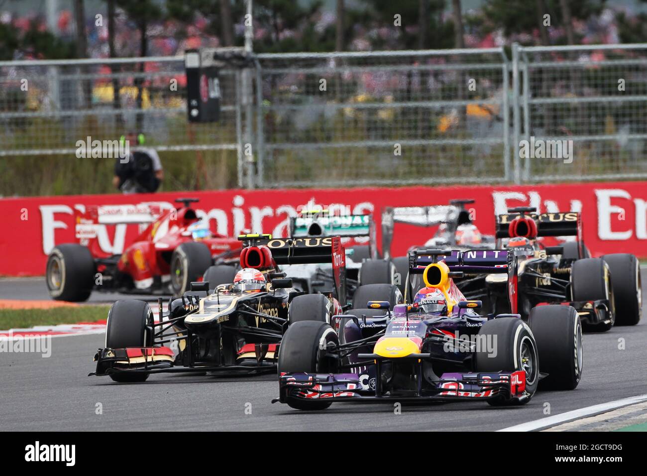 Sebastian Vettel (GER) Red Bull Racing RB9. Korean Grand Prix, Sunday ...