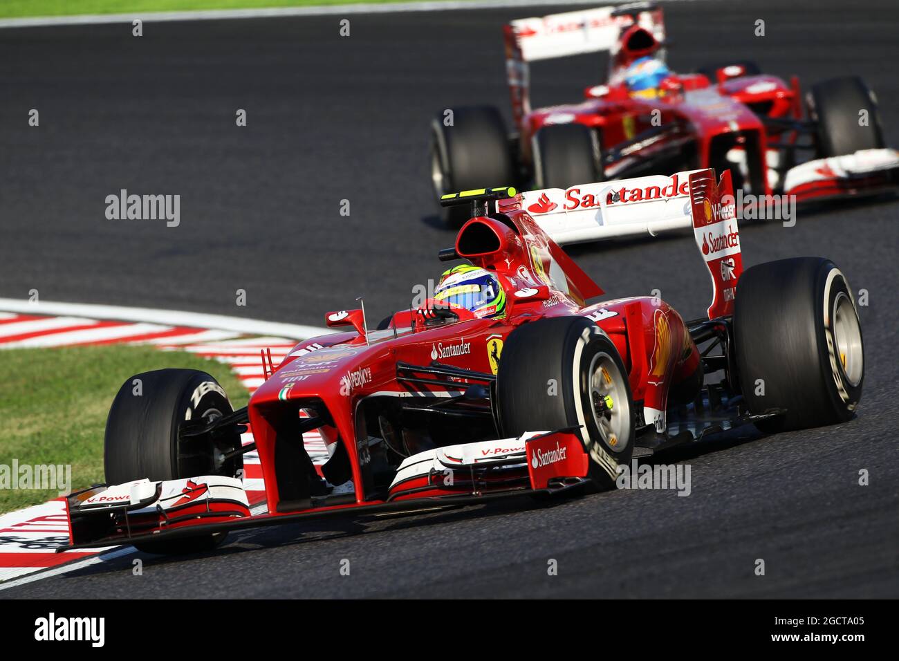 Ferrari f138 leads fernando alonso hi-res stock photography and images ...