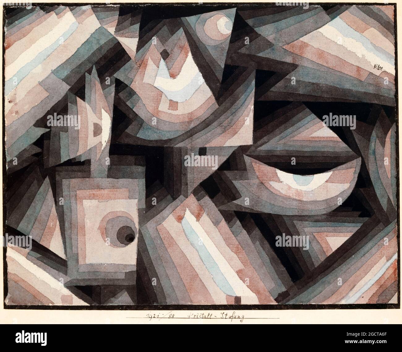 Crystal Gradation, abstract painting by Paul Klee, 1921 Stock Photo - Alamy