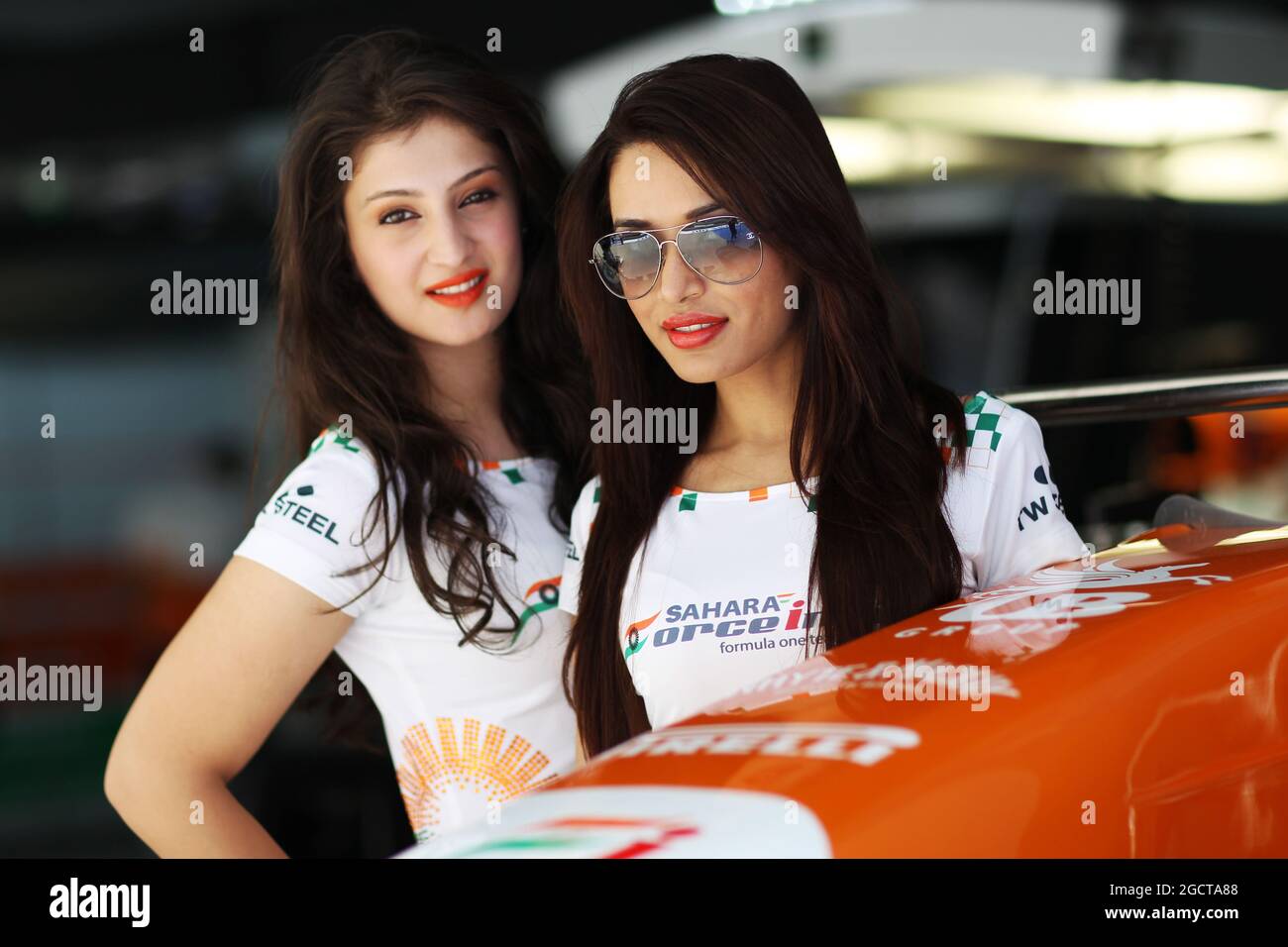 Sahara Force India F1 Team Speed Divas. Indian Grand Prix, Friday 25th ...