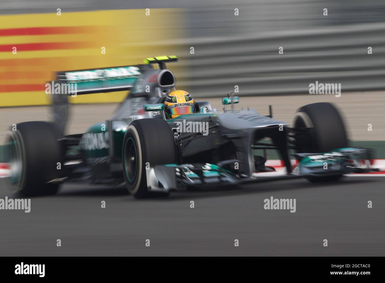 Lewis Hamilton (GBR) Mercedes AMG F1 W04. Indian Grand Prix, Saturday ...