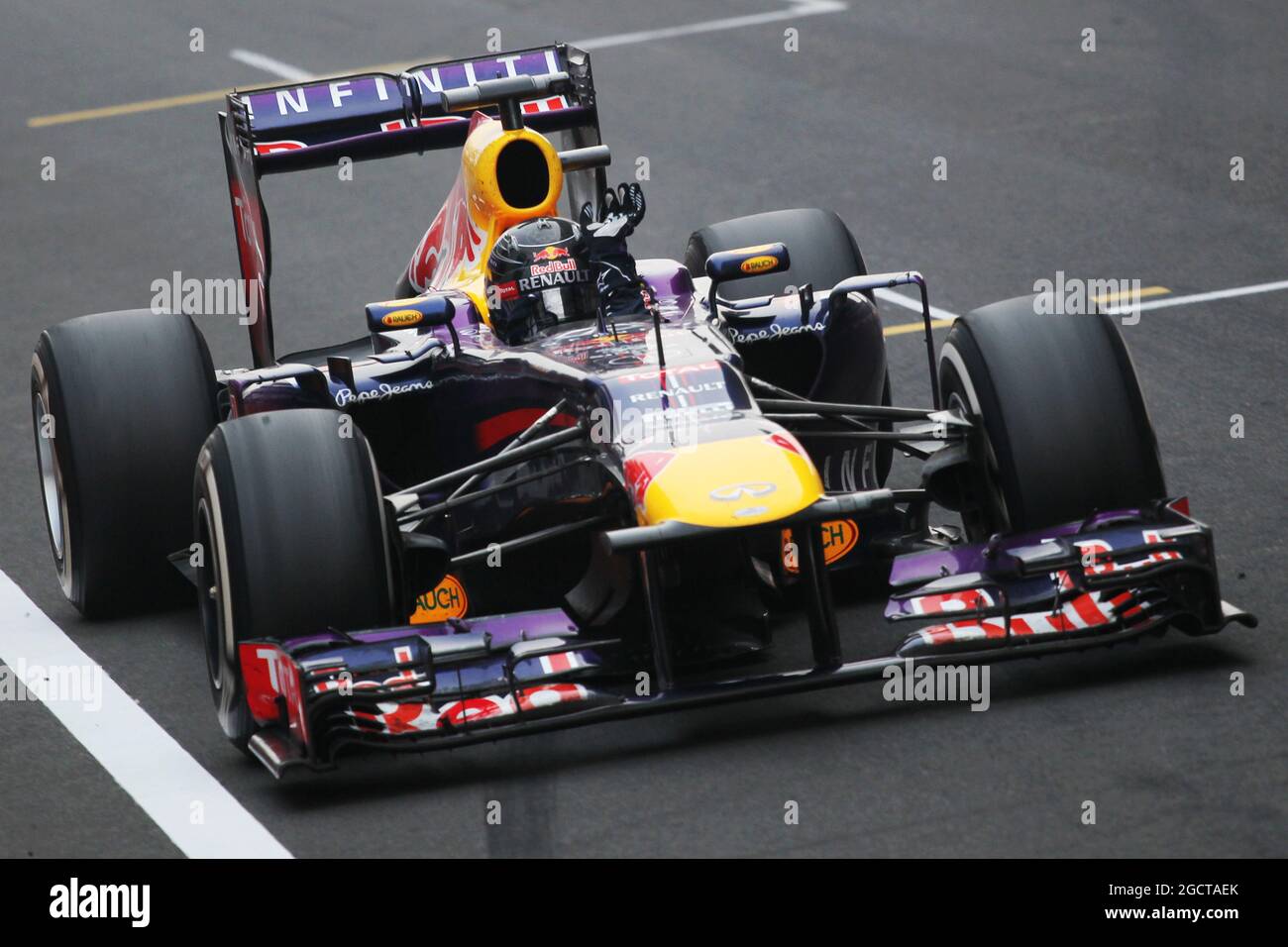Race winner and World Champion Sebastian Vettel (GER) Red Bull Racing ...