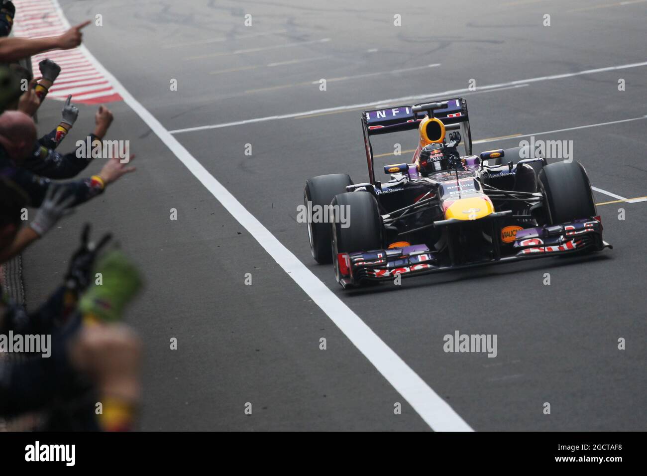 Race winner and World Champion Sebastian Vettel (GER) Red Bull Racing ...