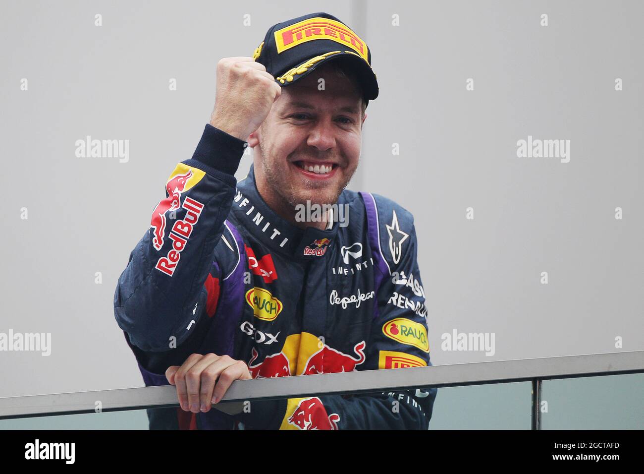 Race winner and World Champion Sebastian Vettel (GER) Red Bull Racing ...