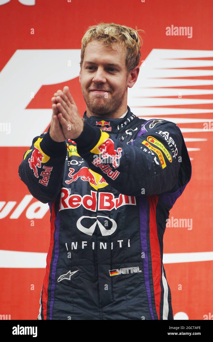 Race winner and World Champion Sebastian Vettel (GER) Red Bull Racing ...