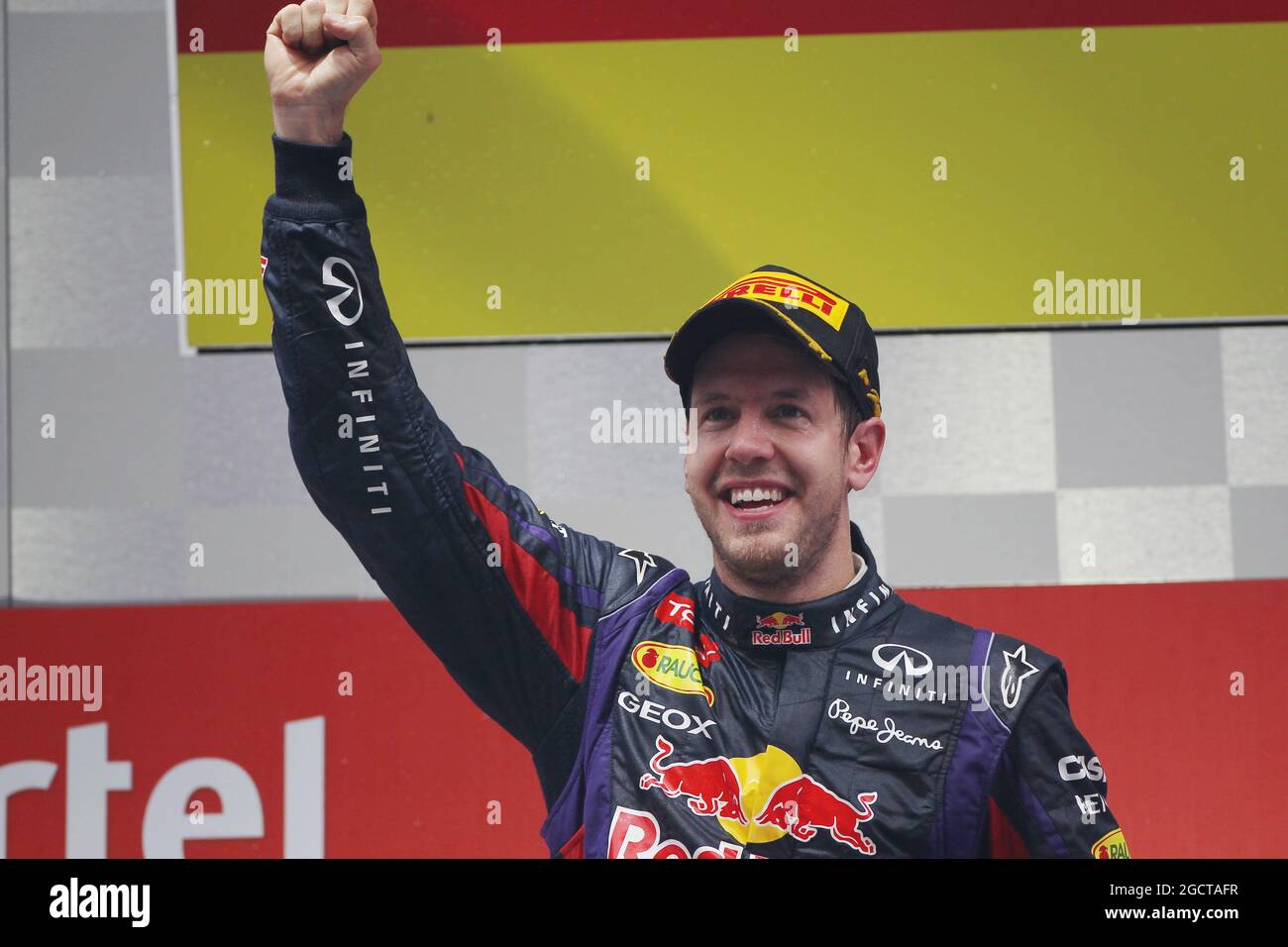 Race winner and World Champion Sebastian Vettel (GER) Red Bull Racing ...