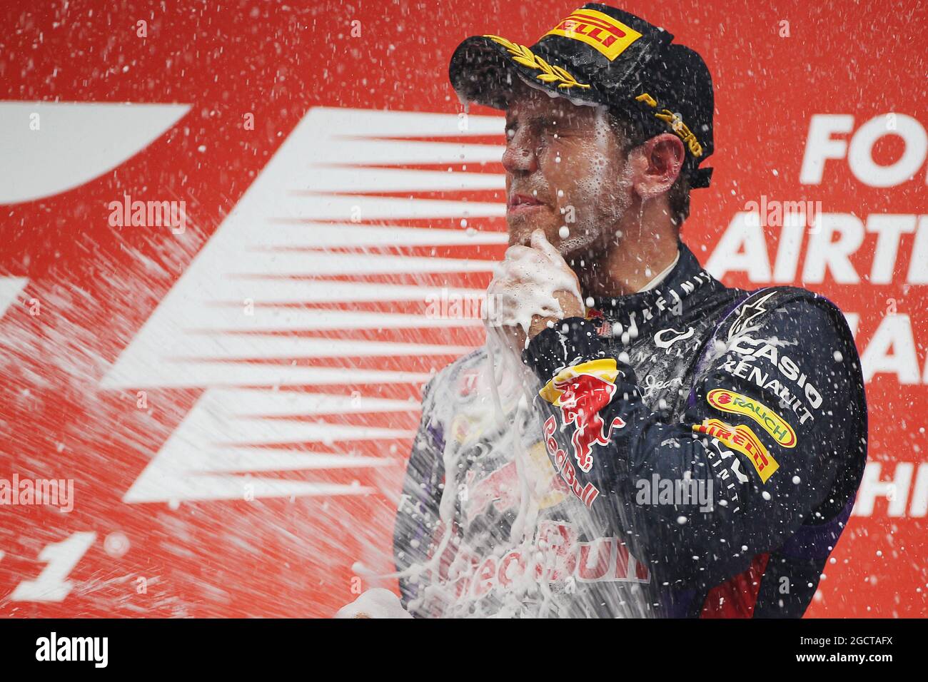 2013 vettel indian podium hi-res stock photography and images - Alamy