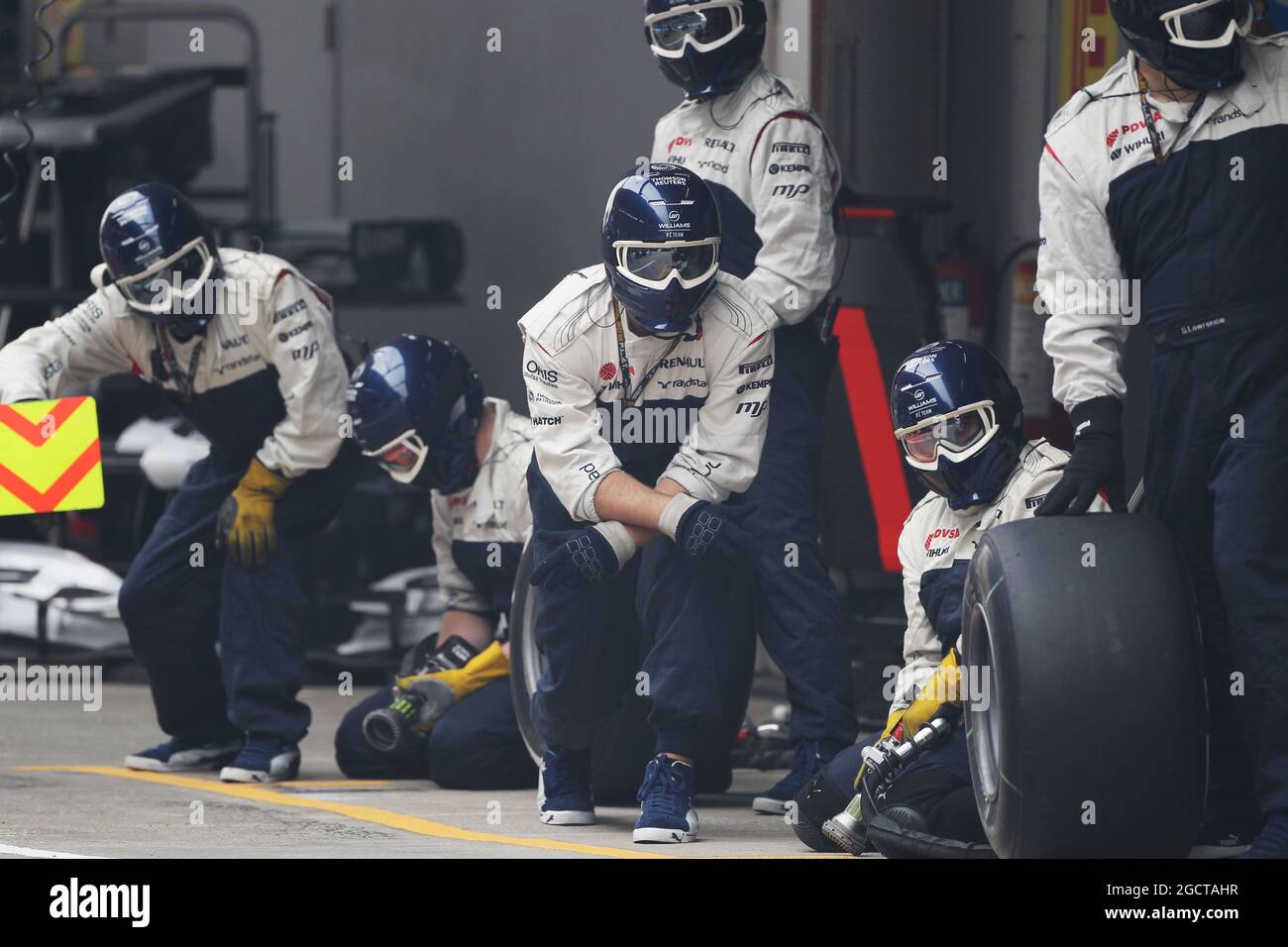 Williams make a pit stop indian grand prix hi-res stock photography and ...