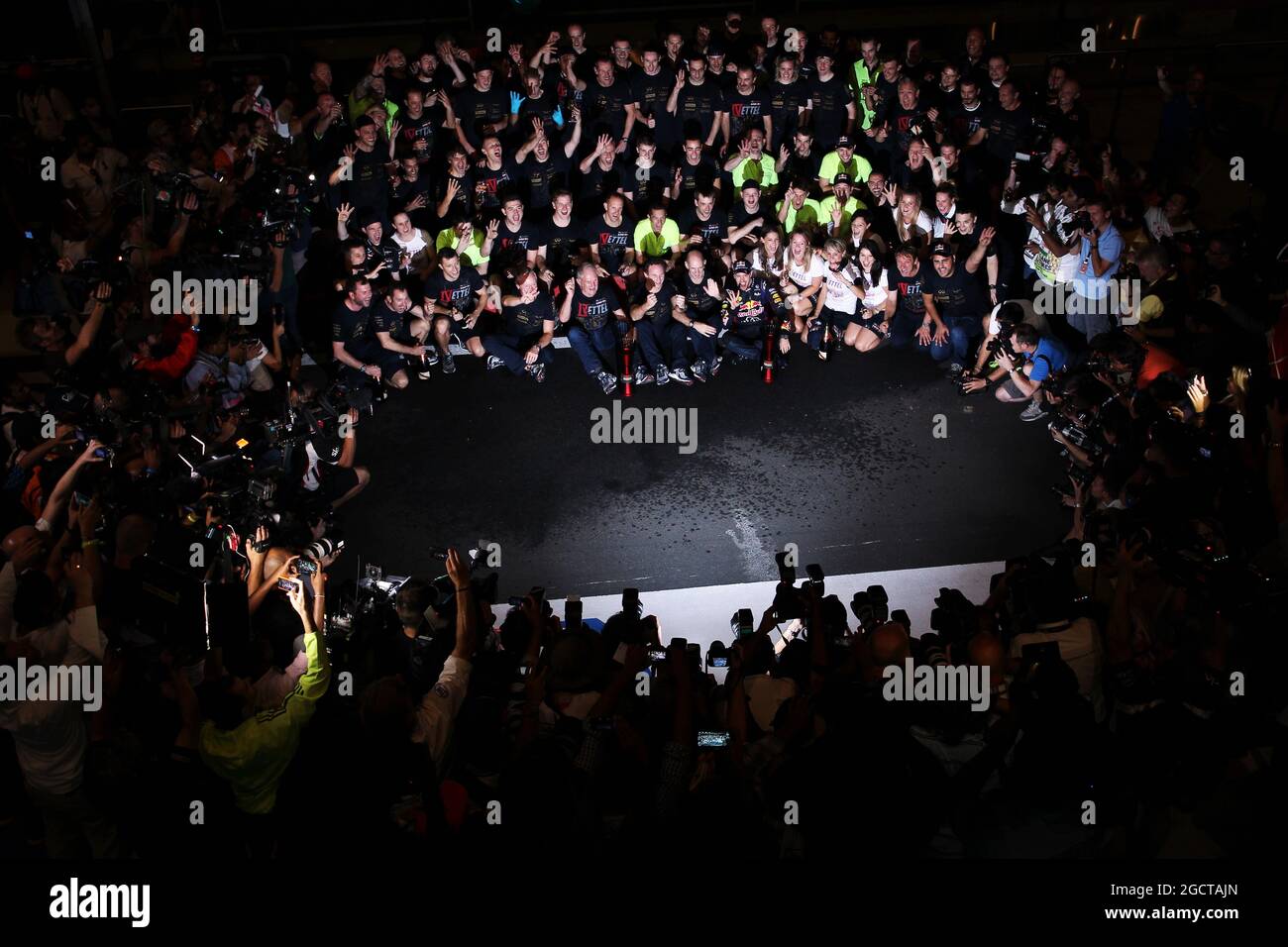 Race winner and World Champion Sebastian Vettel (GER) Red Bull Racing ...