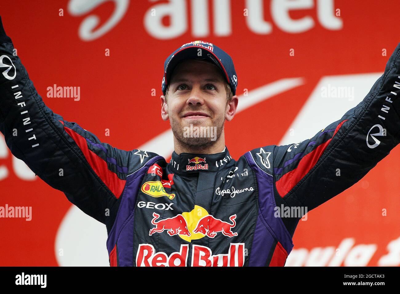 Race winner and World Champion Sebastian Vettel (GER) Red Bull Racing ...