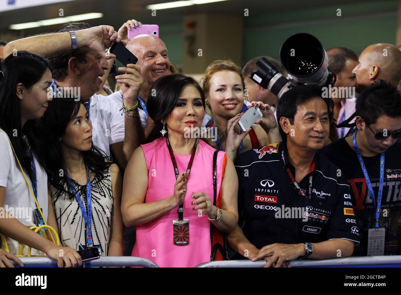 Red bull racing co owner his wife in parc ferme hi-res stock photography and images - Alamy