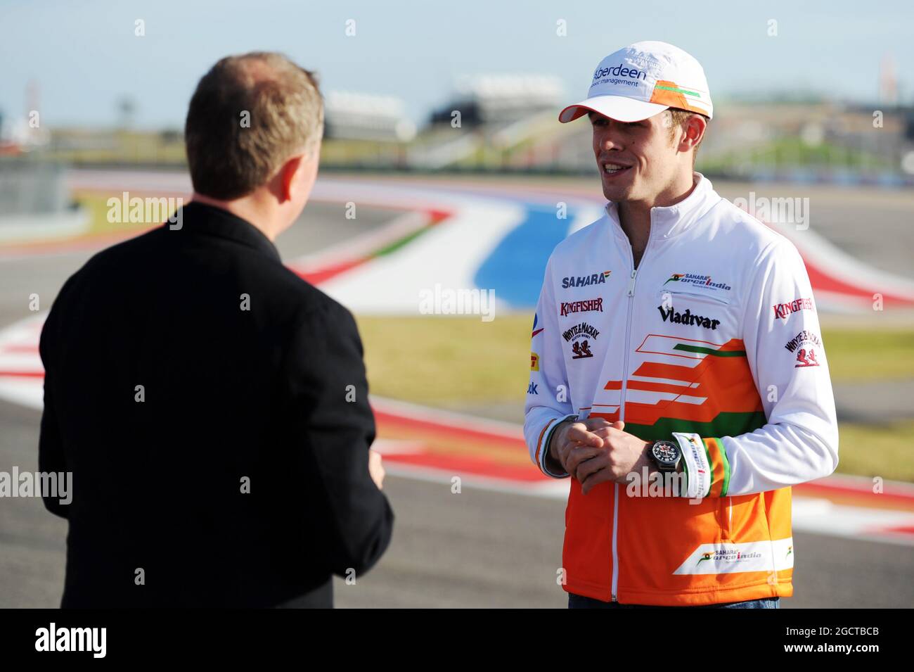 Sky sports commentator on a circuit guide hi-res stock photography and ...