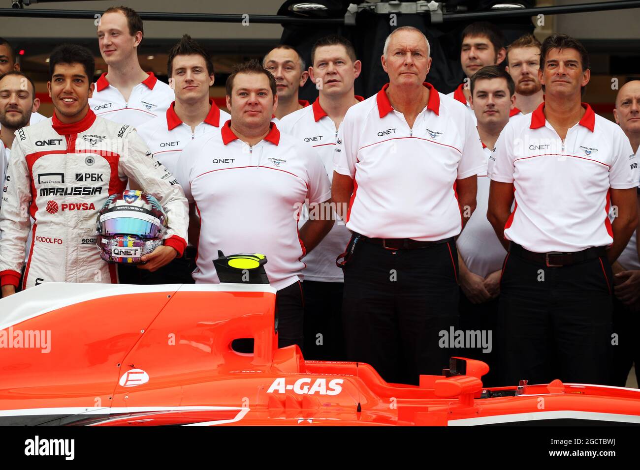 Marussia f1 team chief executive officer at a team photograph hi-res ...