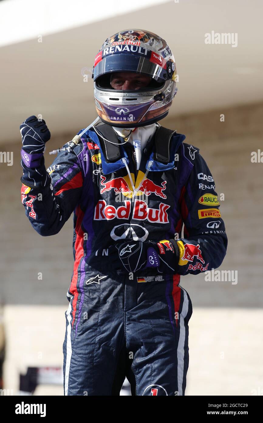 Red bull racing rb9 celebrates in parc ferme hi-res stock photography ...