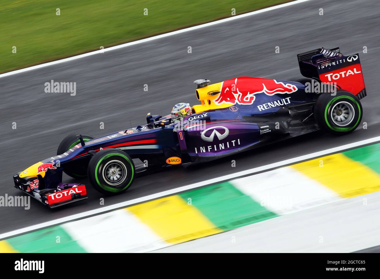 Sebastian Vettel (GER) Red Bull Racing RB9. Brazilian Grand Prix ...