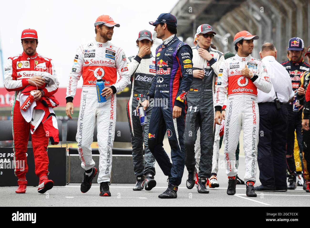 Red bull racing at drivers end of season photograph hi-res stock ...