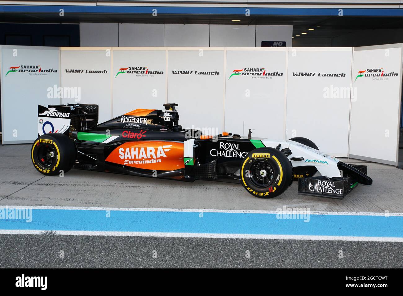 The launch of new sahara force india f1 vjm07 hi-res stock photography ...