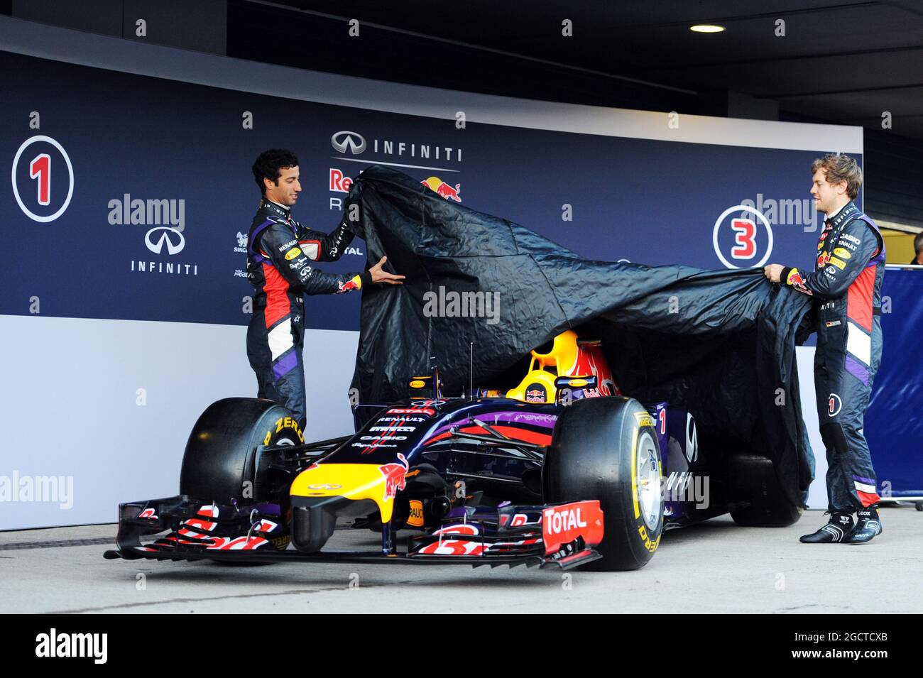 Red bull racing unveil new red bull racing rb10 hi-res stock ...