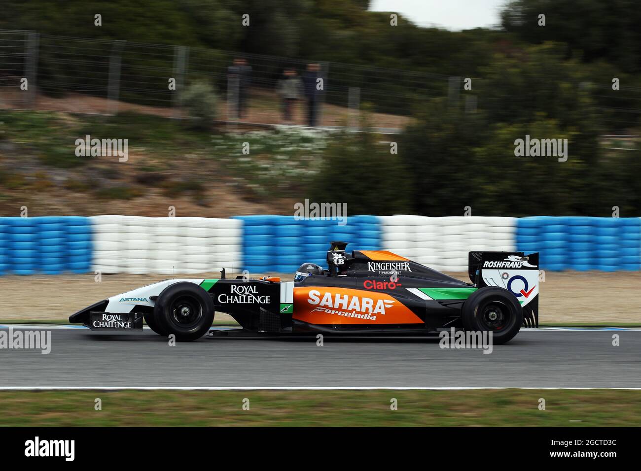 Sergio Perez (MEX) Sahara Force India F1 VJM07. Formula One Testing ...
